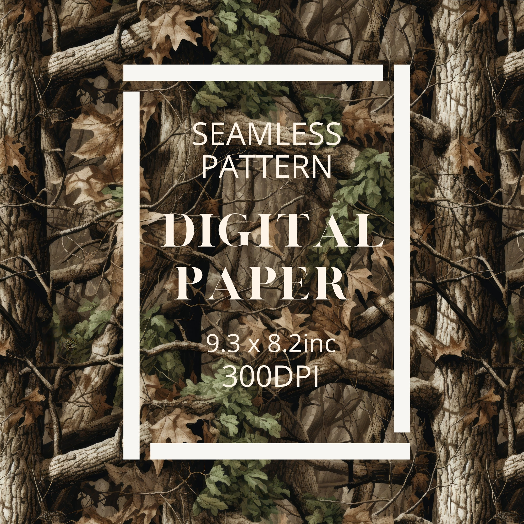Realistic Tree Camo PNG Nature Camo Seamless Pattern Digital Paper ...