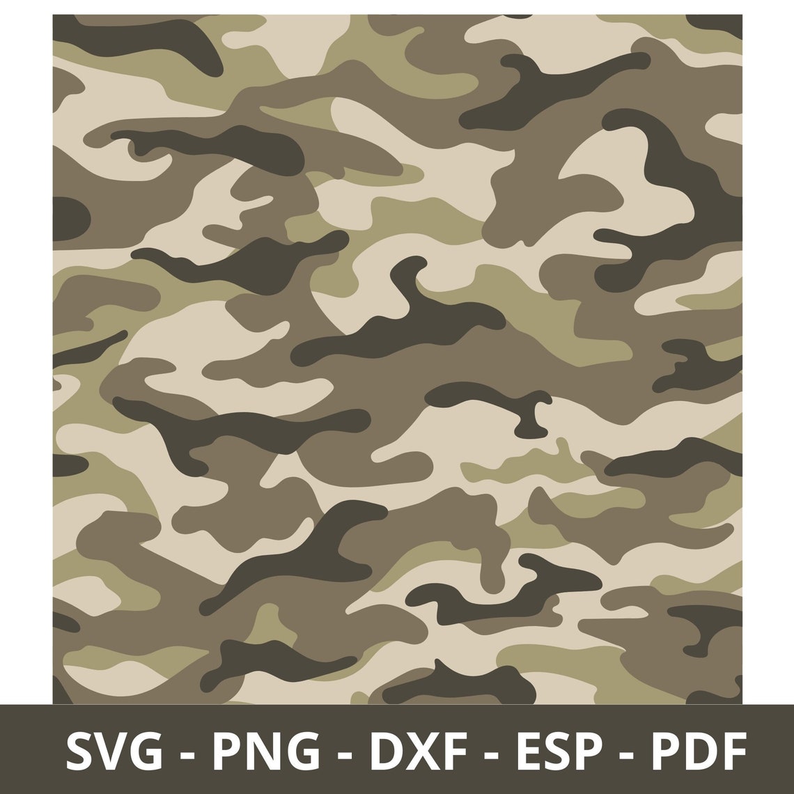 Camo SVG Png Dxf Esp Pdf Instant Dowload Military Soldier Pattern - Etsy