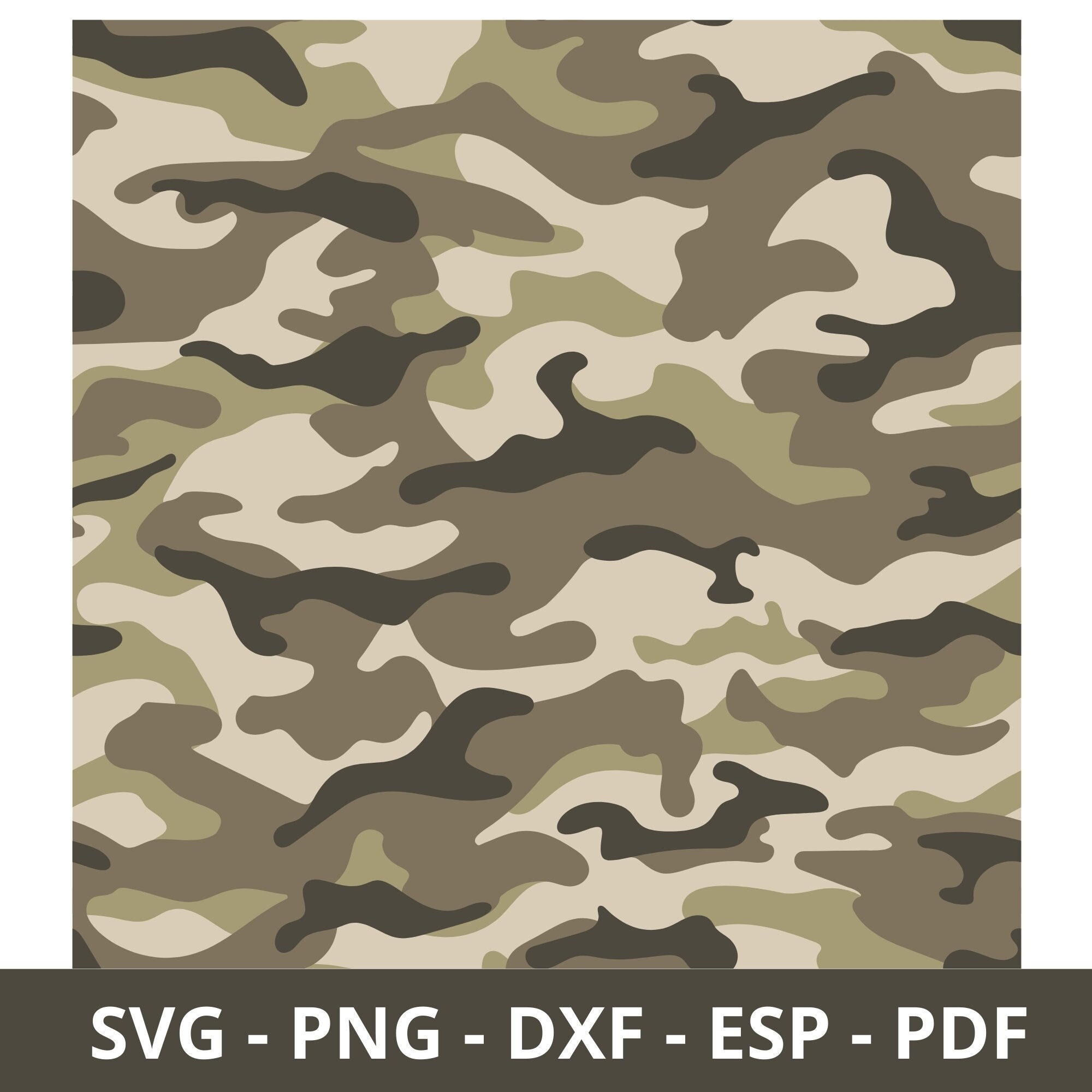 Camo SVG Png Dxf Esp Pdf Instant Dowload Military Soldier Pattern - Etsy