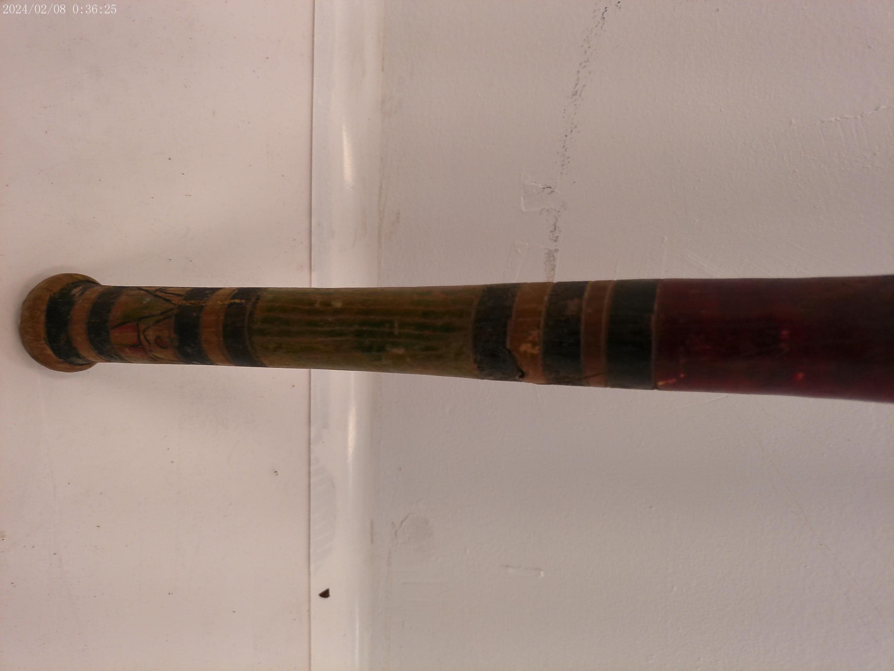 Hand Carved Aztec Pinata Mexican Hand Painted Wooden Baseball Bat - Etsy