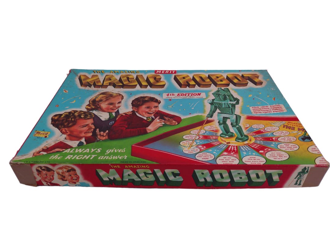 Repro 1950's Magic Robot Board Game - Etsy