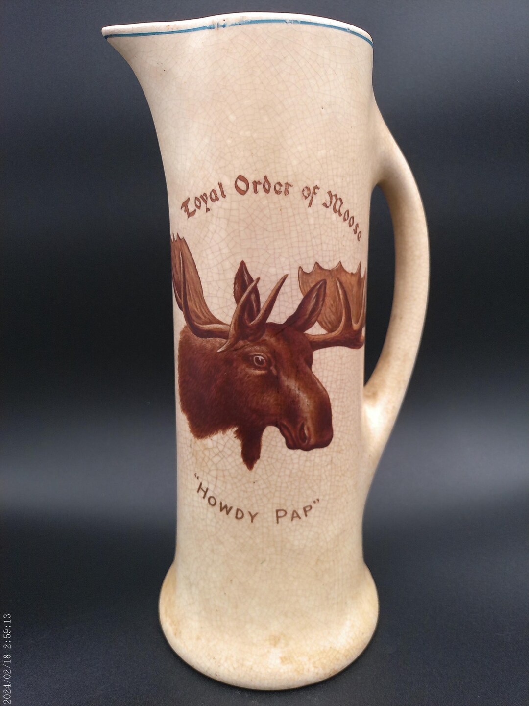 Local Order of the Moose Pitcher Vintage - Etsy