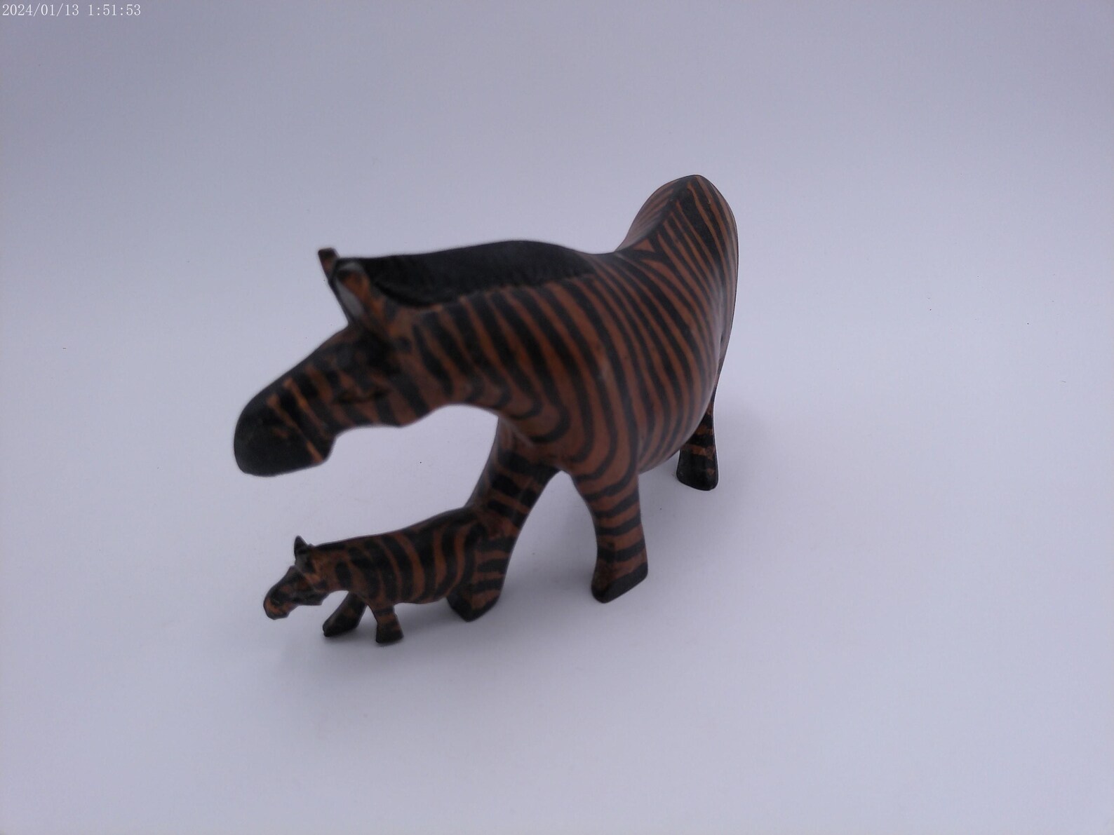 Zebra With Baby Figure Wood Vintage Mid Century Artwork - Etsy