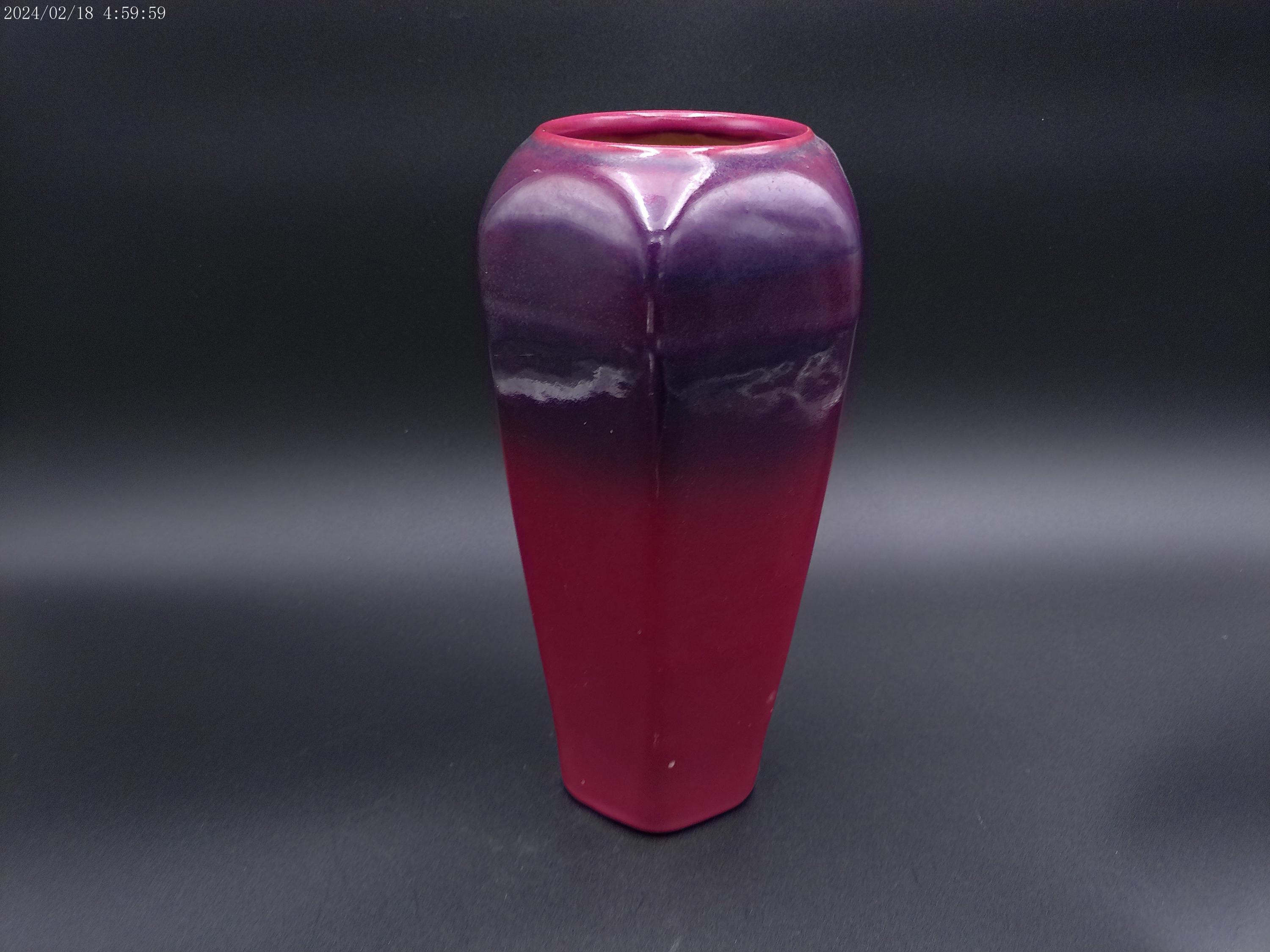 Van Briggle Dragonfly Vase With a Matte Persian Rose Glaze - Etsy