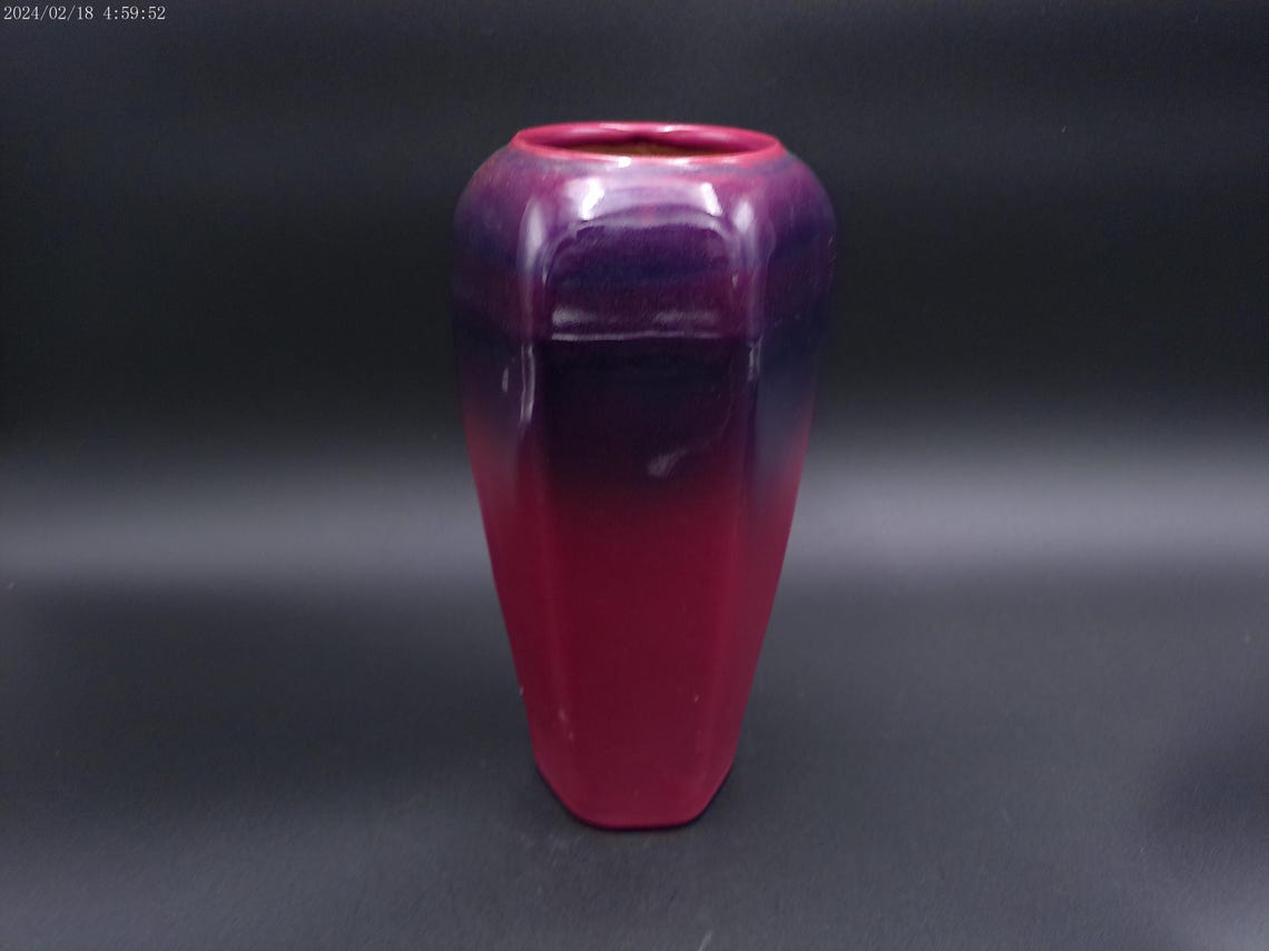 Van Briggle Dragonfly Vase With a Matte Persian Rose Glaze - Etsy