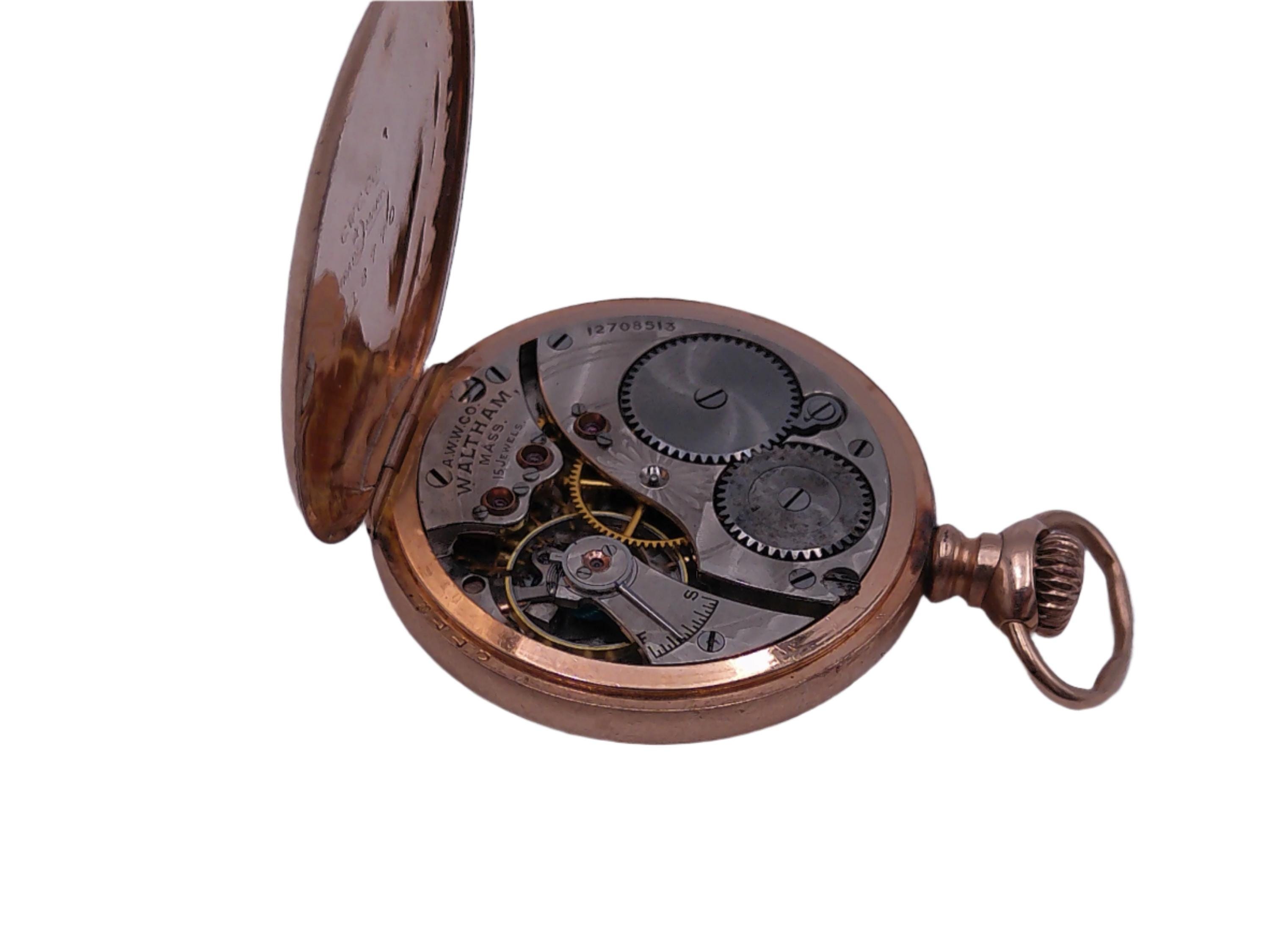 Waltham Pocket Gold Watch 15 Jewels Professionally Serviced and Cleaned Vintage - Etsy
