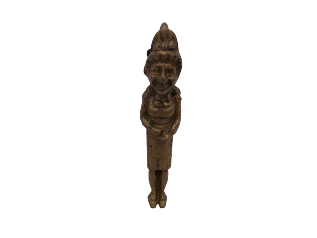 Solid Brass Court Jester & Jestress Nut Cracker 4.5" - Etsy