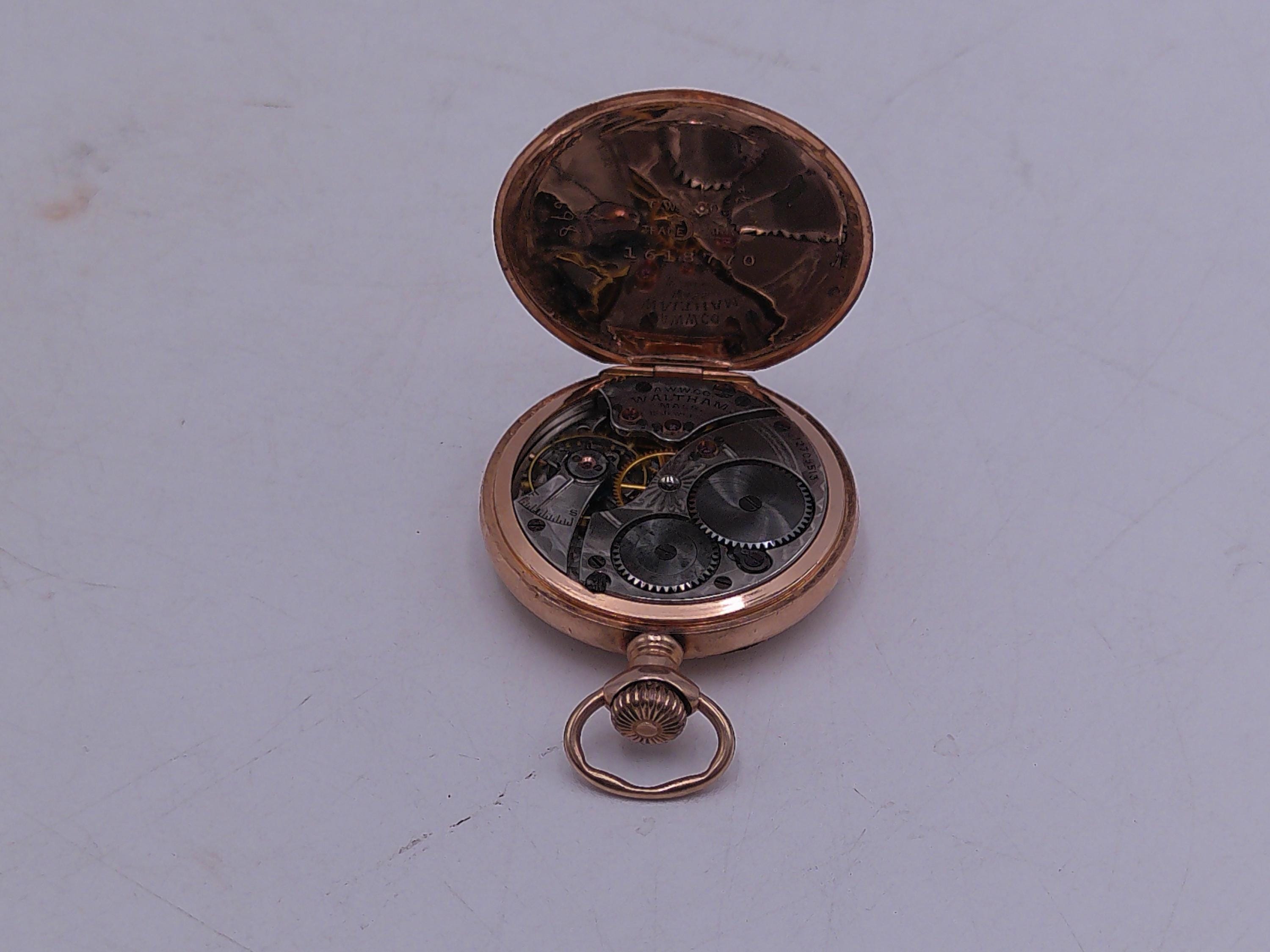 Waltham Pocket Gold Watch 15 Jewels Professionally Serviced and Cleaned Vintage - Etsy