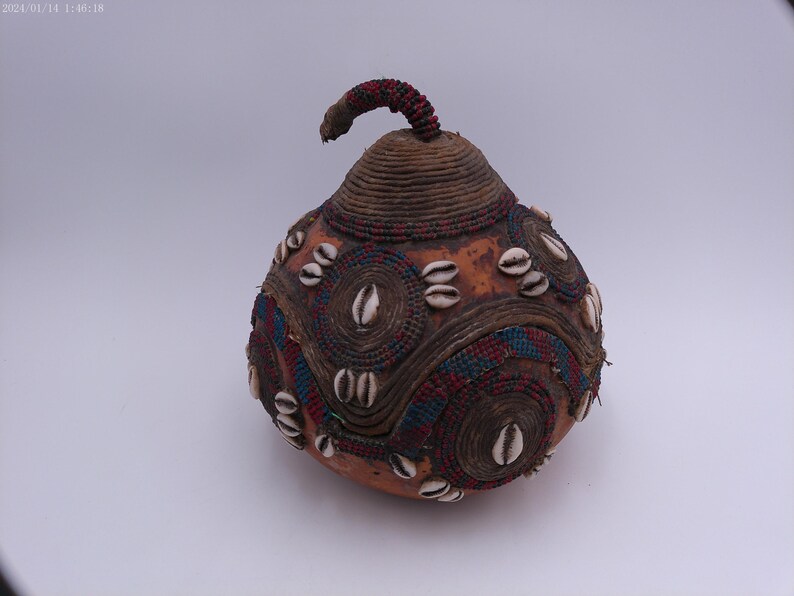 African Tsonga Gourd Vessel Decorative - Etsy
