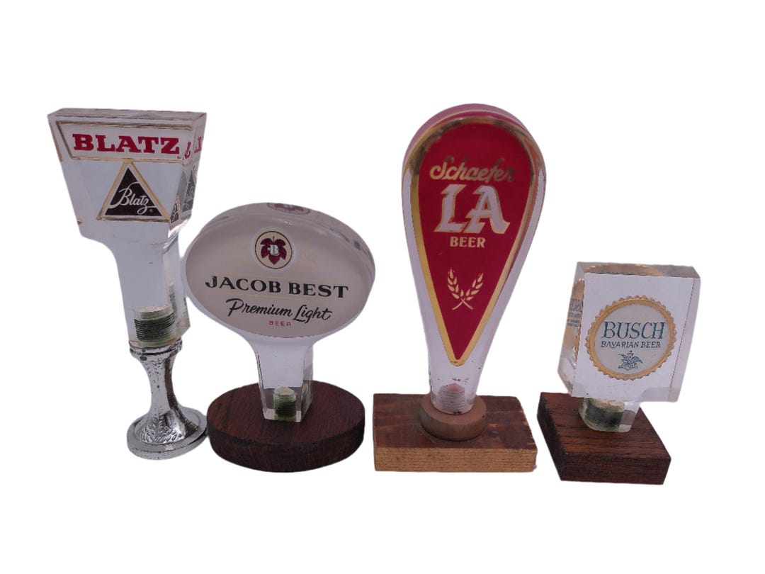 Beer Tap Taps Lot of 4 Blatz Jacob Best Busch LA Beer Tap - Etsy