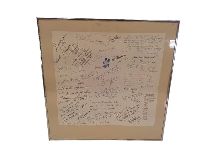 Art Signed Print of Famous People Who Stayed at the Cottage Inn in ...
