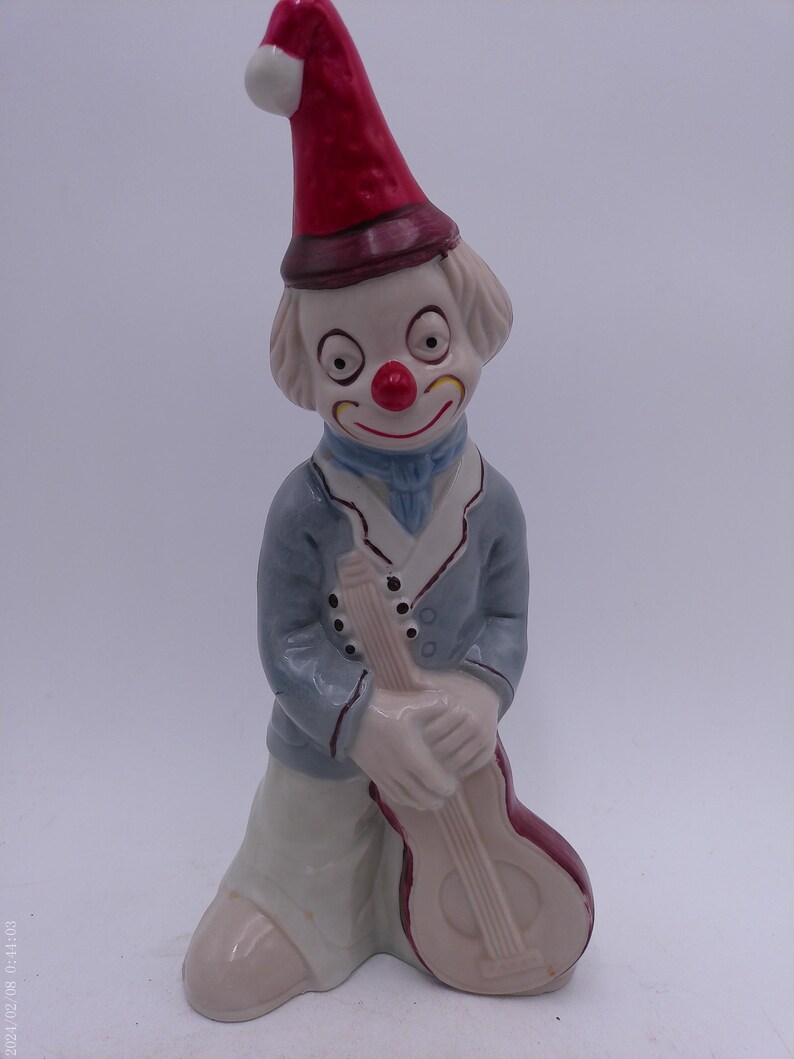 Collection of 4 Porcelain Clowns With Instruments - Etsy