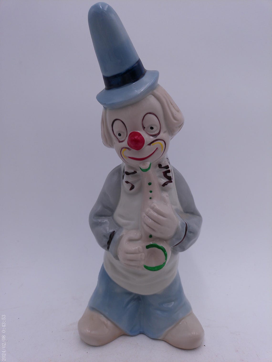 Collection of 4 Porcelain Clowns With Instruments - Etsy