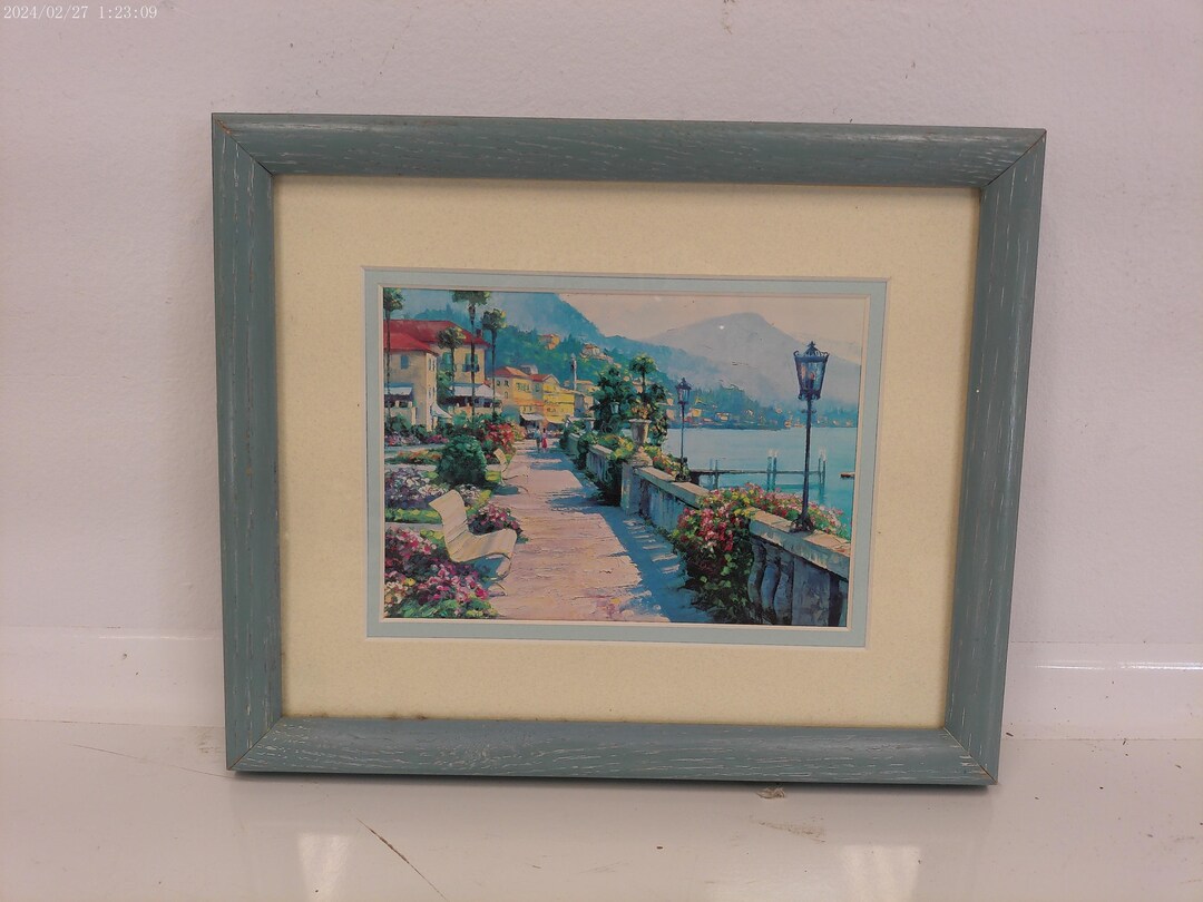 Art Howard Behrens "along Lake Como I" Print Framed - Etsy