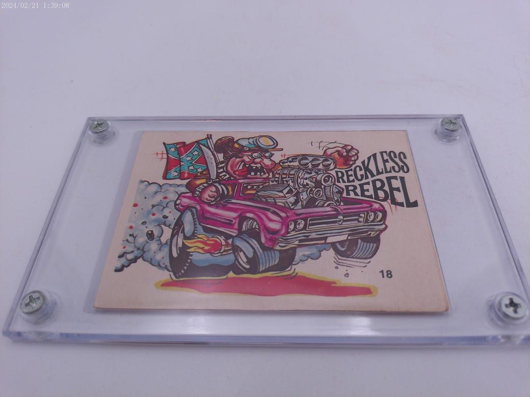 Odd Rods All Stars #18 Reckless Rebel Trading Card Authenticated 1971 ...