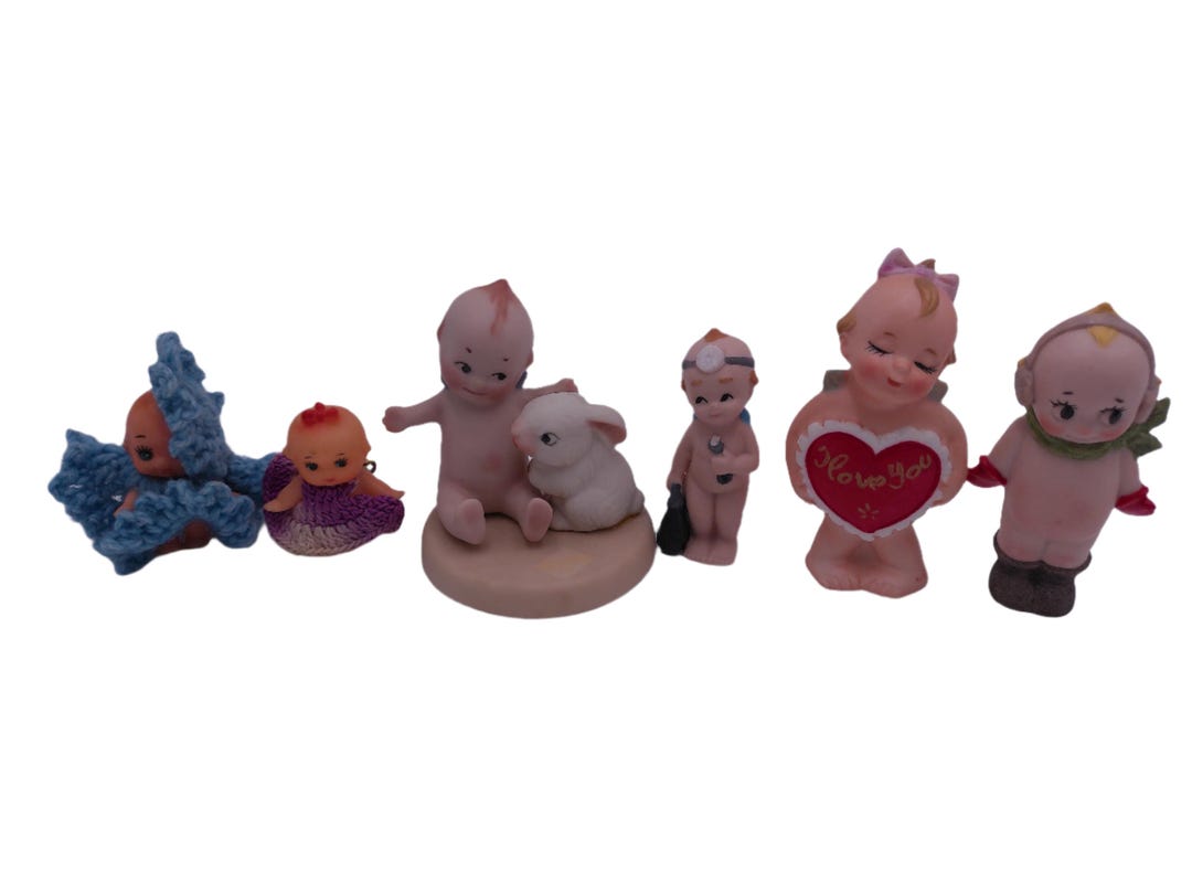 Kewpie Doctor I Love You Kewpie With Dog 6 Figures Vintage - Etsy