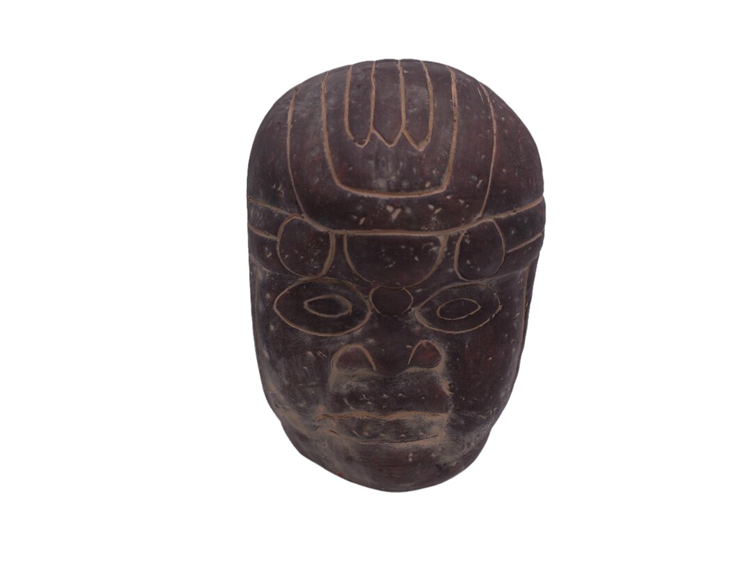 Face Antique Sculpture Statue Vintage Head Mexico - Etsy