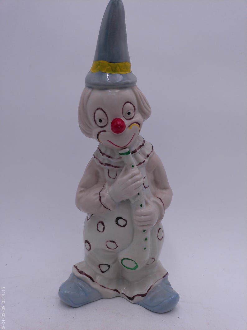 Collection of 4 Porcelain Clowns With Instruments - Etsy