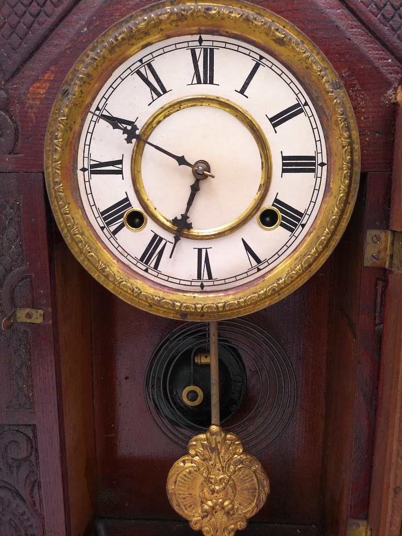 Waterbury Clock Company Mantel Gingerbread Clock Early 1900's Works - Etsy