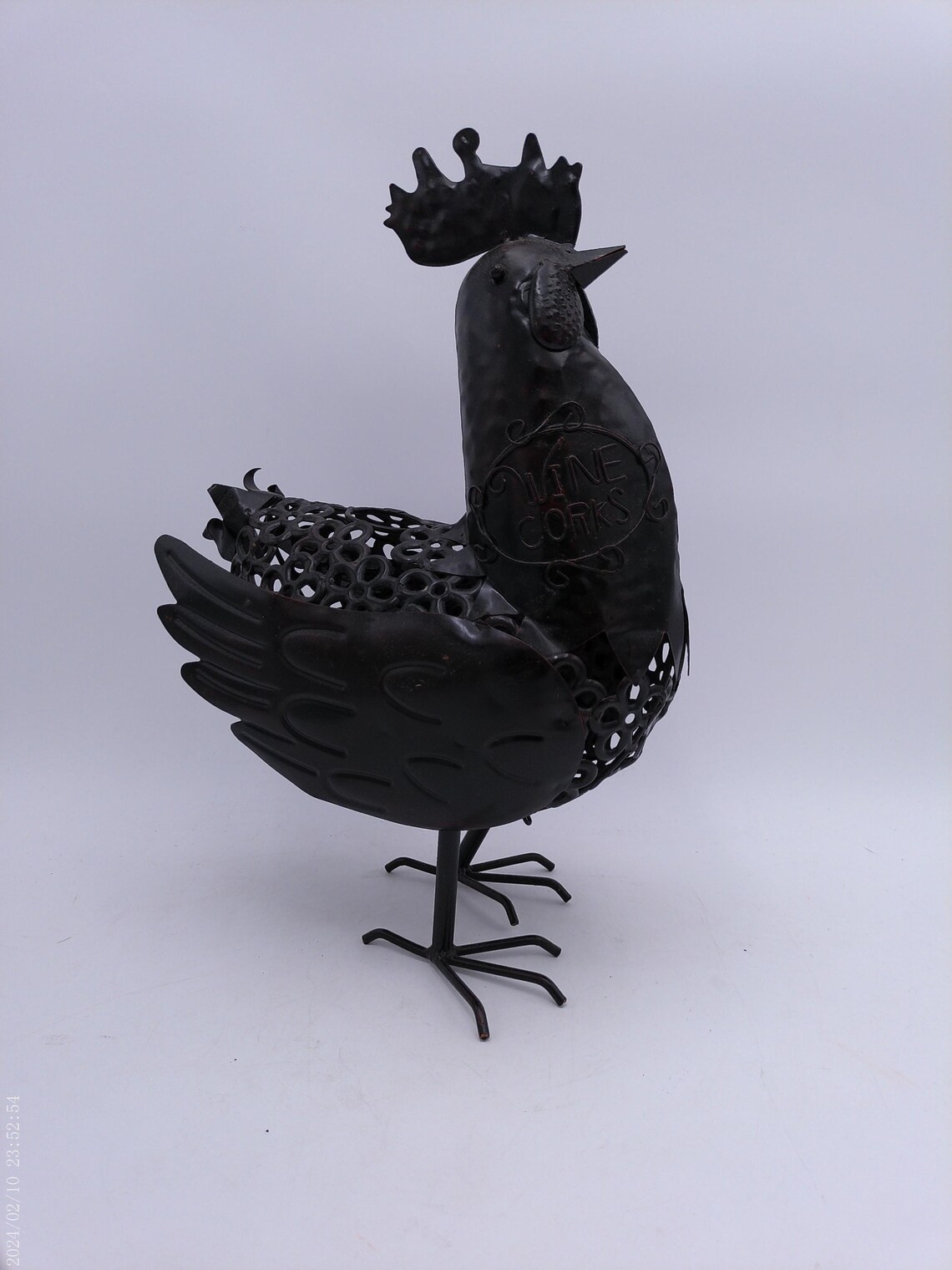 Metal Rustic Wine Rooster Cork Cage Holder Vintage - Etsy