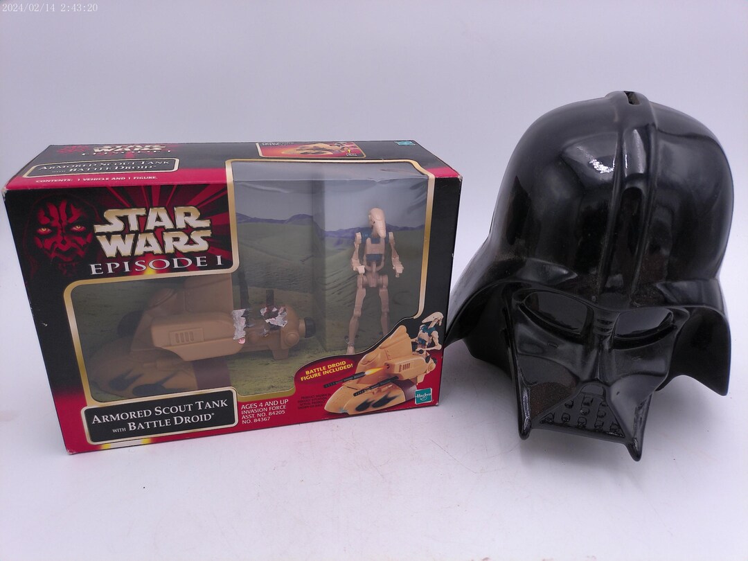 Vintage 1998 Star Wars Episode 1 Scout Tanks Battle Droid Action Figure ...