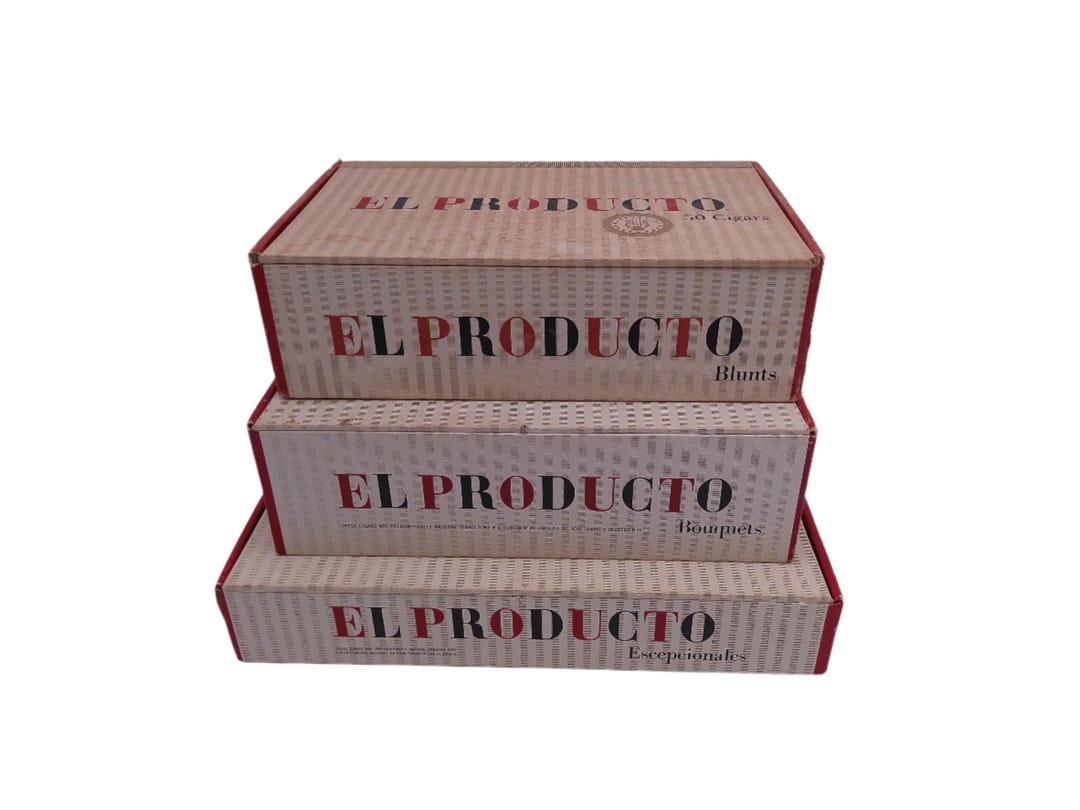 Vintage El Producto Cigars From Consolidated Cigar Corp Box Lot of 3 - Etsy