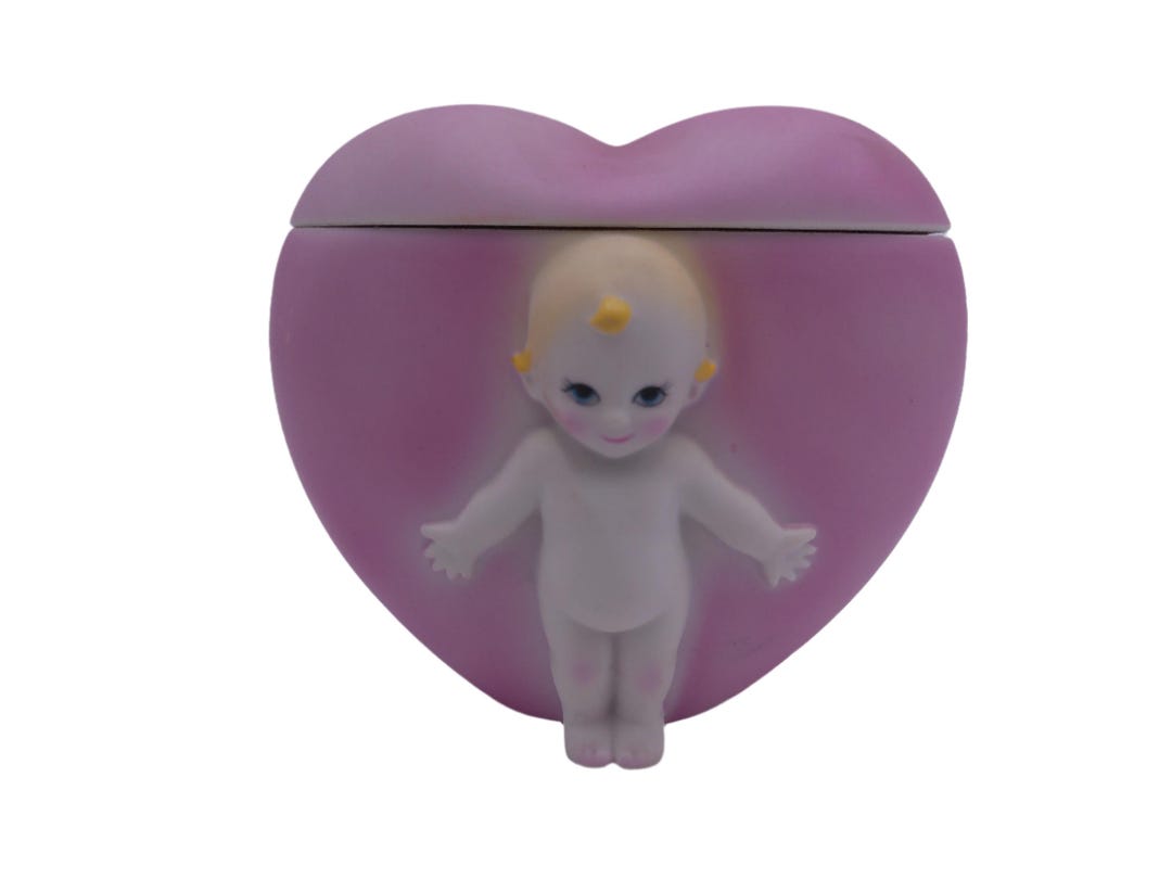 Kewpie Heart Shape Holder Balos - Etsy