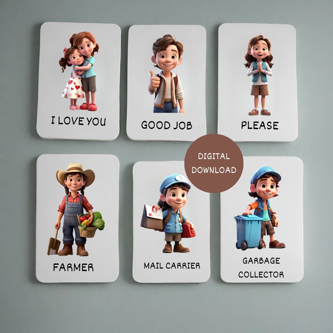 Educational Flashcards for Kids Aged 3-7, Tutor for Children, Cards ...