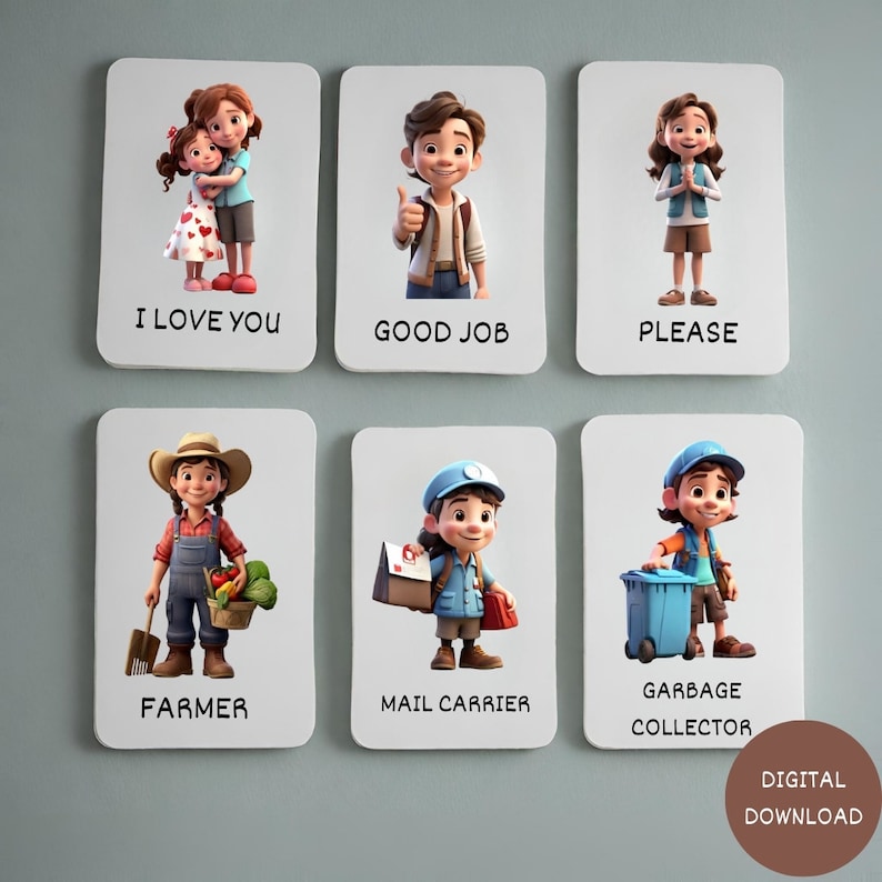 Educational Flashcards for Kids Aged 3-7, Tutor for Children, Cards ...