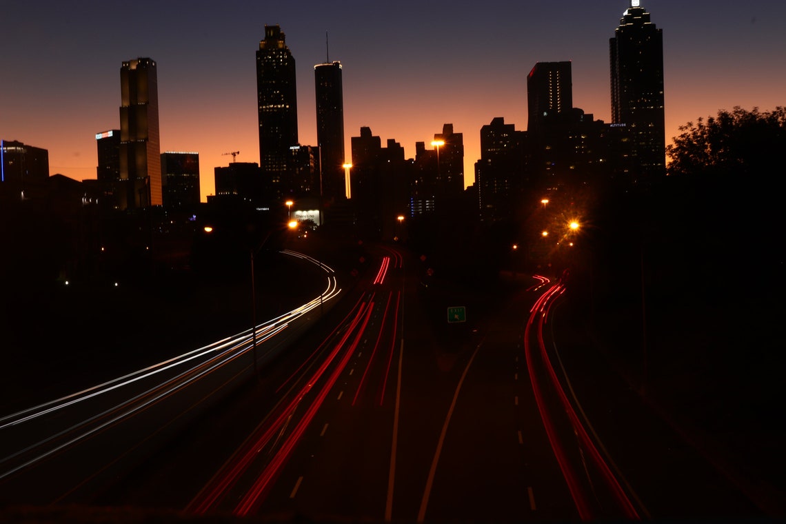 Atlanta Sunset Picture - Etsy