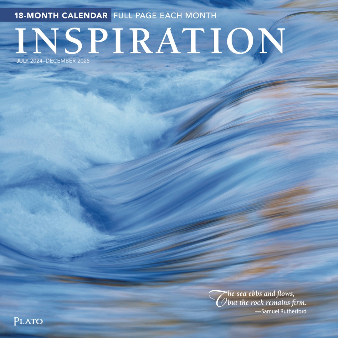 Inspiration | 2025 12 X 24 Inch 18 Months Monthly Square Wall Calendar ...