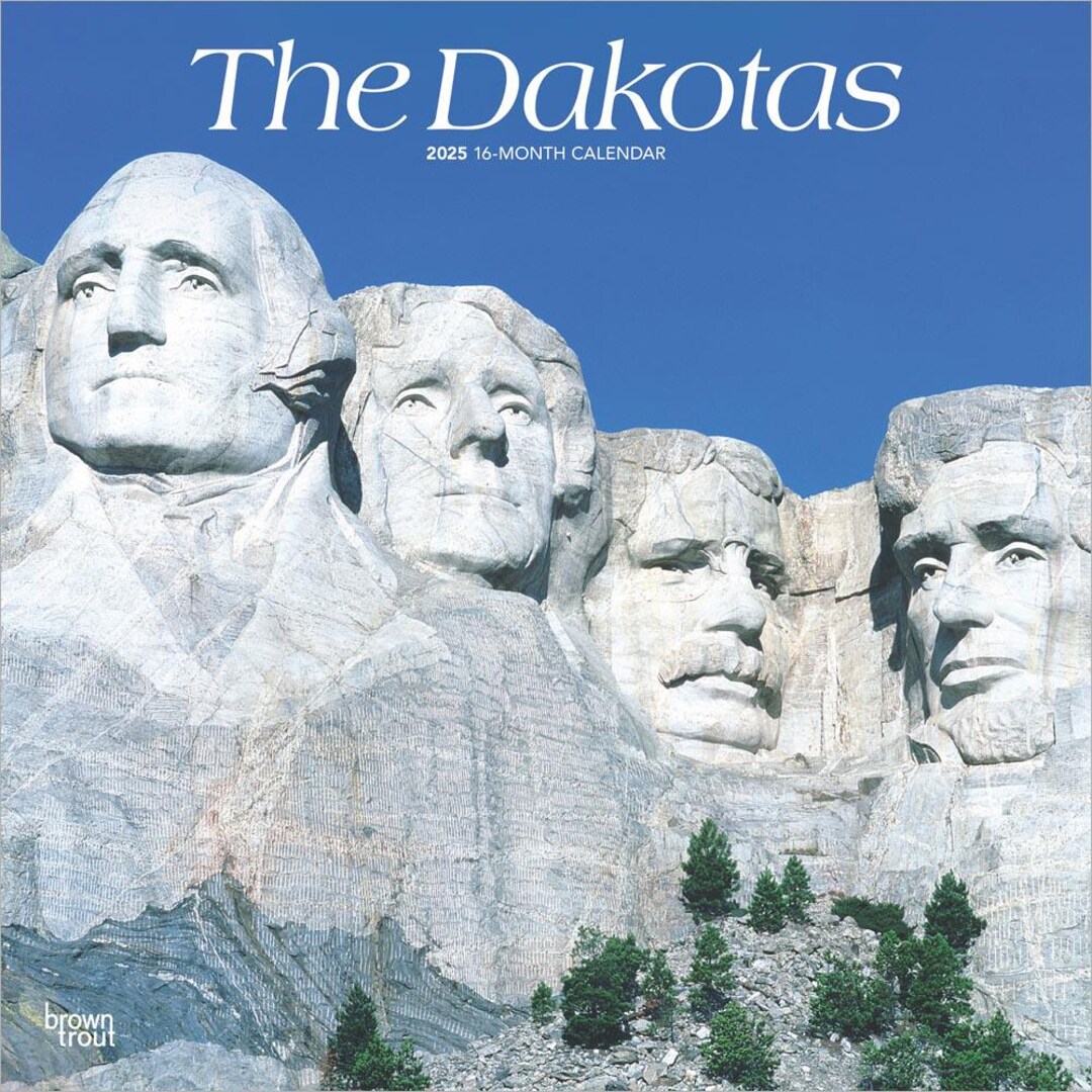 The Dakotas | North Dakota & South Dakota Places | 2025 12 X 24 Inch ...