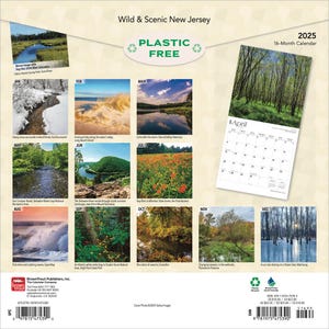 New Jersey Wild & Scenic | 2025 12 X 24 Inch Monthly Square Wall ...
