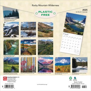 Rocky Mountain Wilderness | 2025 12 X 24 Inch Monthly Square Wall ...