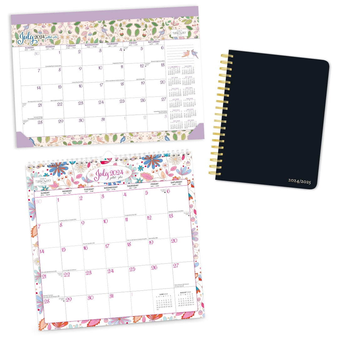 House of Turnowsky and Black Solid 2025 18 Months Bundle Desk Pad, Desk ...