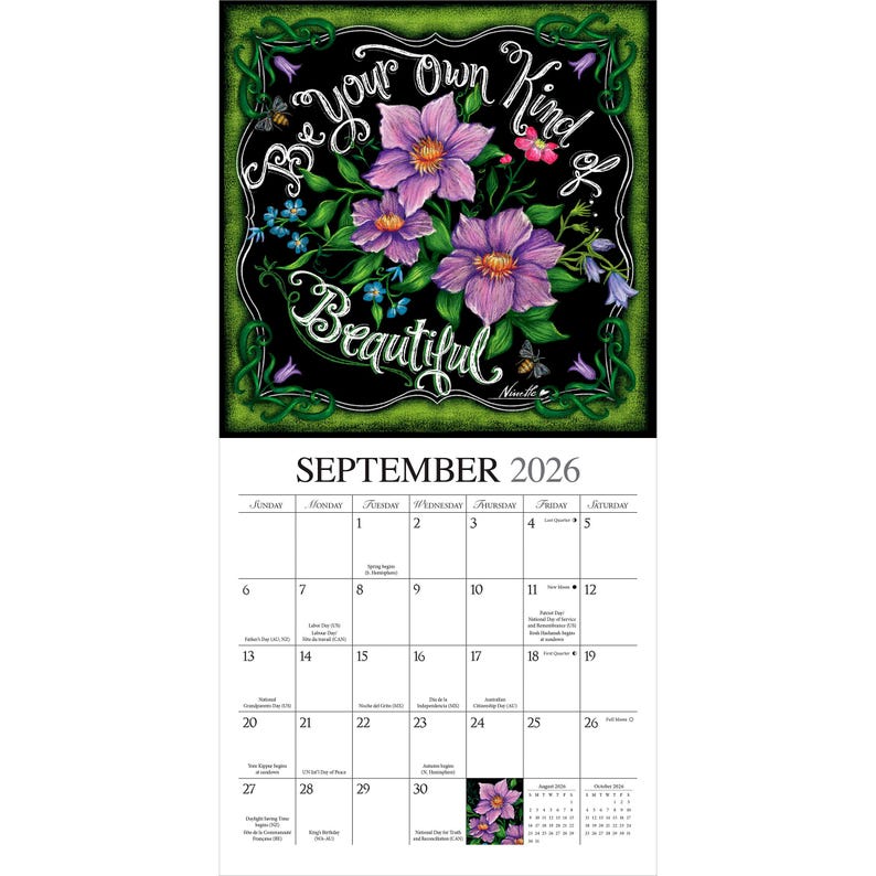 You Can Grow Your Own Way | 2026 7 X 14 Inch (hanging) Monthly Mini ...