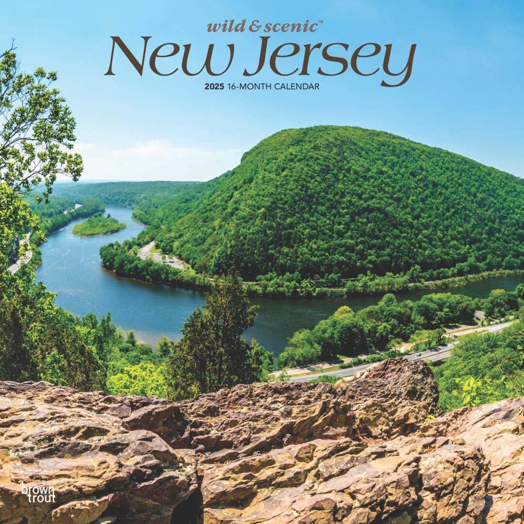 New Jersey Wild & Scenic | 2025 12 X 24 Inch Monthly Square Wall ...