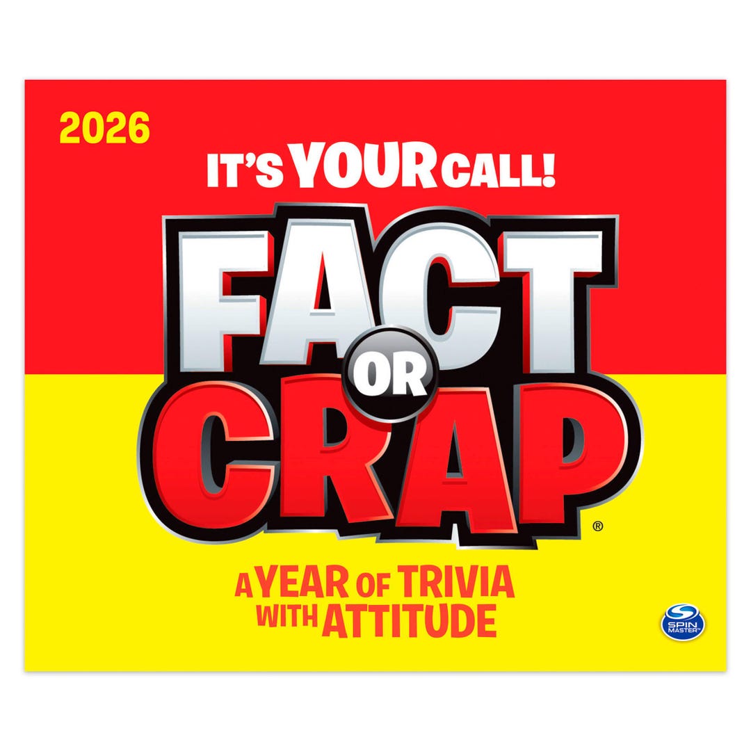 Fact or Crap | 2026 6 X 5 Inch Daily Desktop Box Calendar | New Page ...