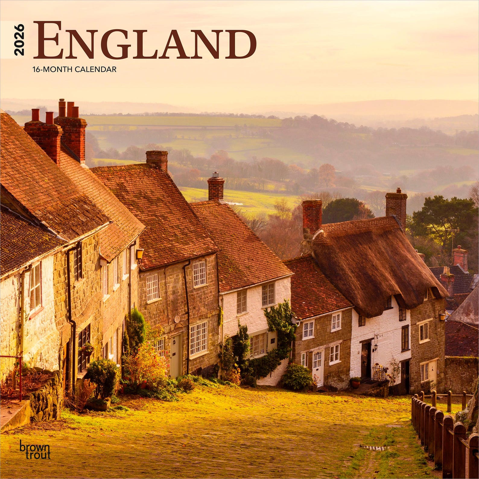 England | 2026 12 X 24 Inch (hanging) Monthly Square Wall Calendar ...