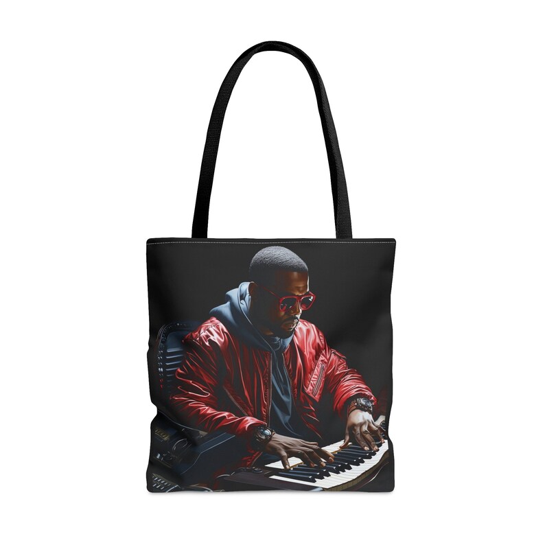 Kanye West Producing Music Tote Bag, Art, Gifts, Music, Tote Bag, Hip ...