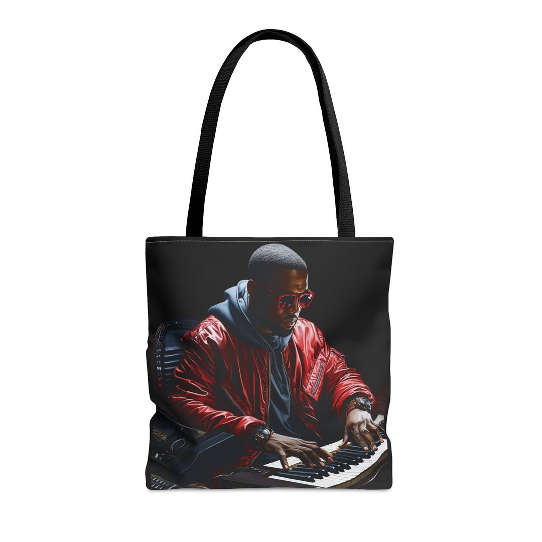 Kanye West Producing Music Tote Bag, Art, Gifts, Music, Tote Bag, Hip ...