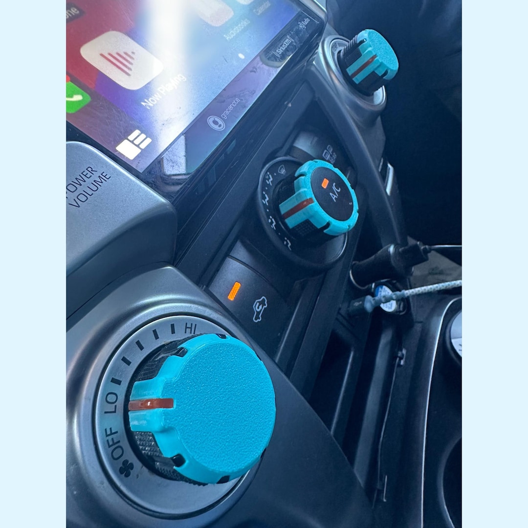 Climate Control Knob Accents for the 5th Gen Toyota 4runner 2014-2024 ...