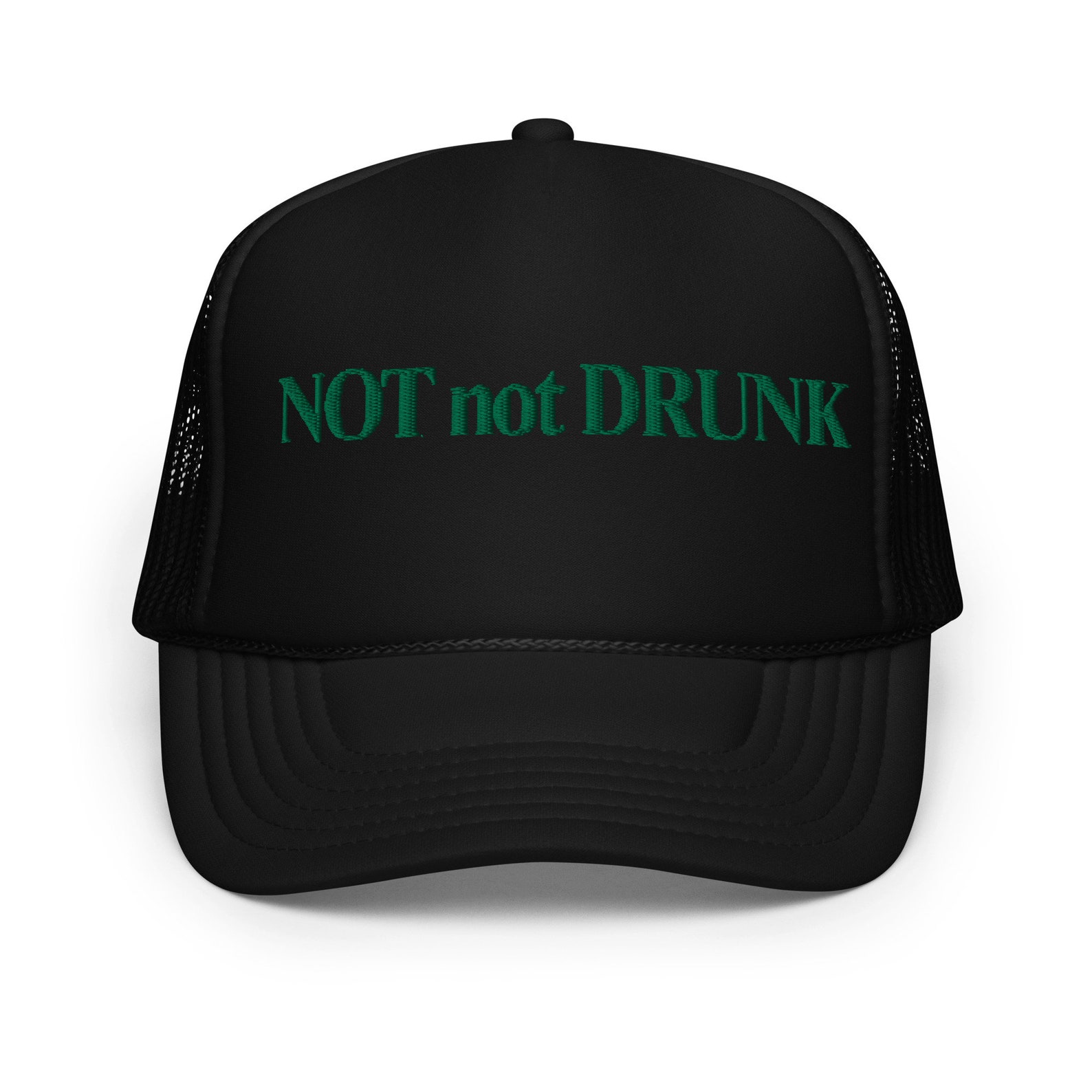 NOT Not DRUNK Trucker Hat - Etsy