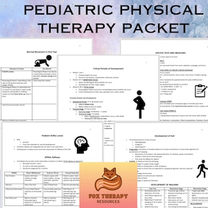 Pediatric Physical Therapy Packet - Etsy