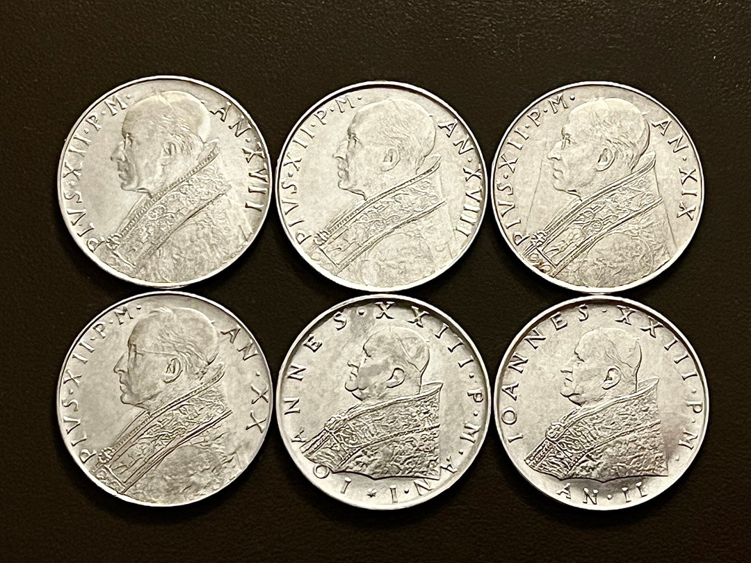 Vatican 100 Lira Coins 1955-1960 - Etsy