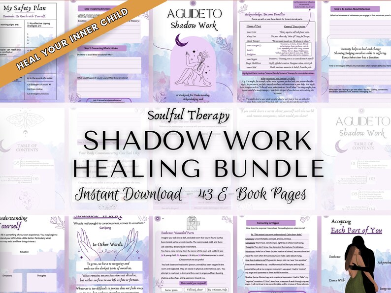 A Guide to Shadow Work: Healing Worksheets & Journal Prompts - Etsy