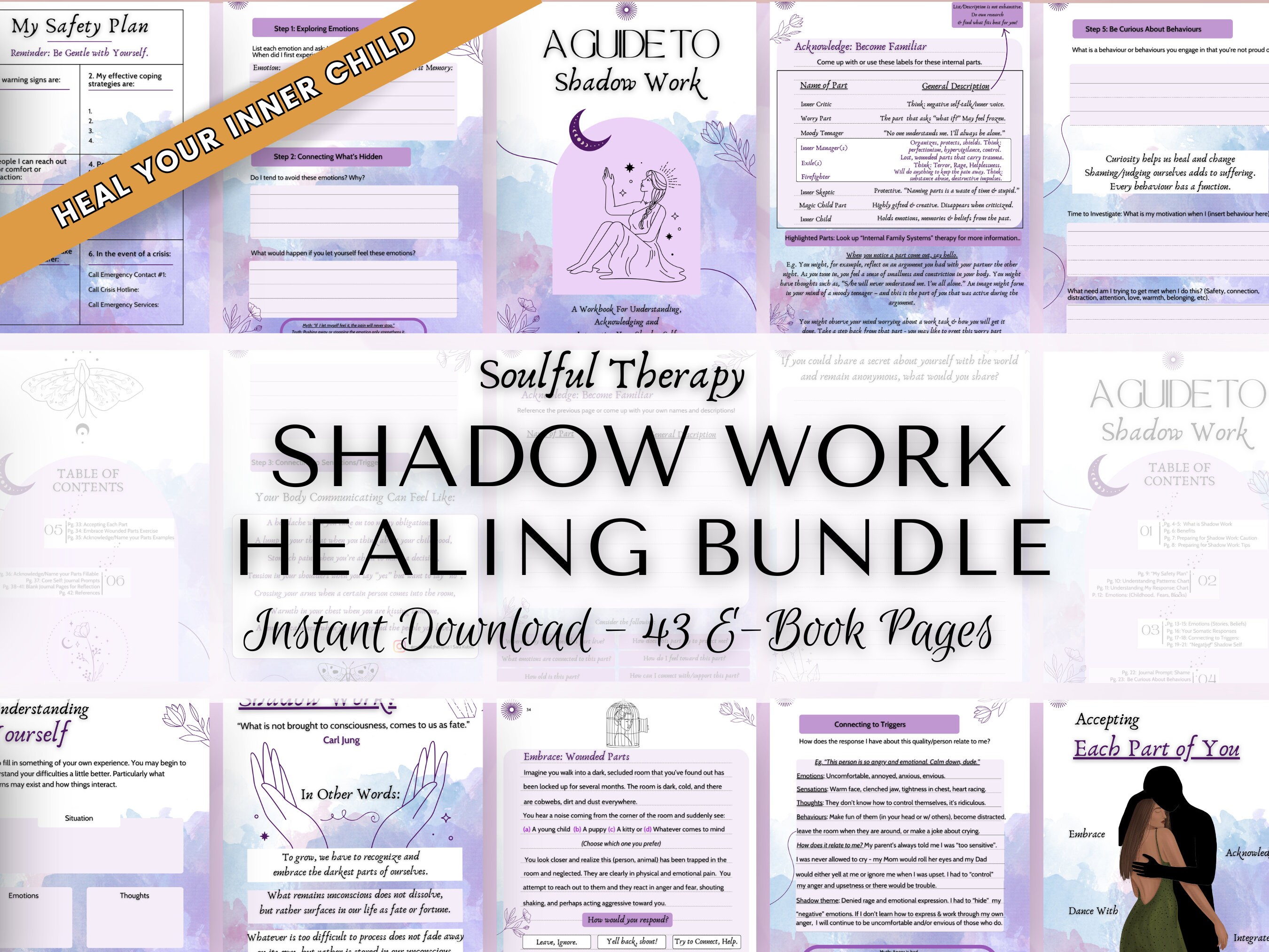 A Guide to Shadow Work: Healing Worksheets & Journal Prompts - Etsy