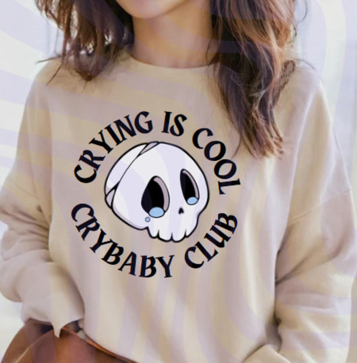 Crybaby Club Png Crying is Cool Png Positive Vibes Png Digital Stickers ...