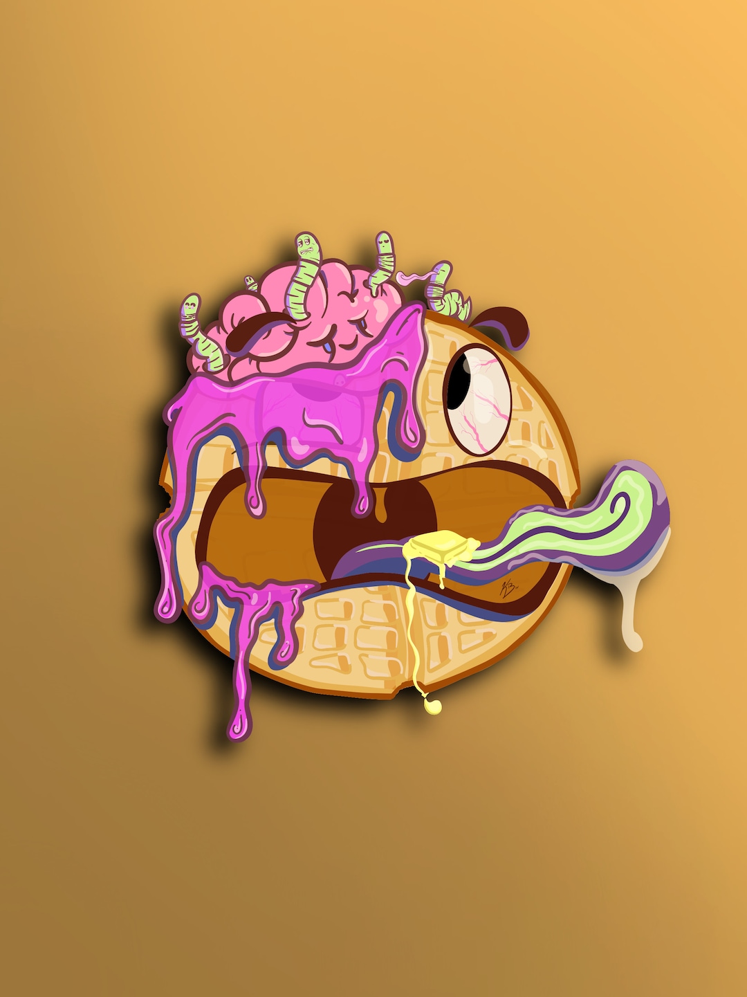 Waffles - Brain Worm Collection - Etsy