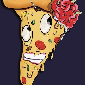 Pizza - Brain Worm Collection - Etsy